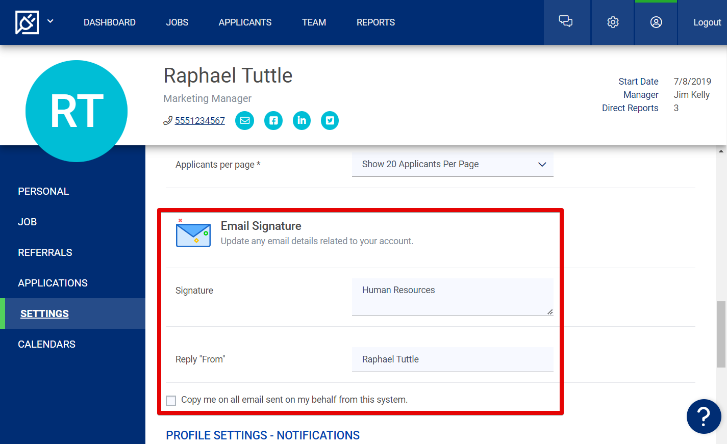 Creating a custom email signature