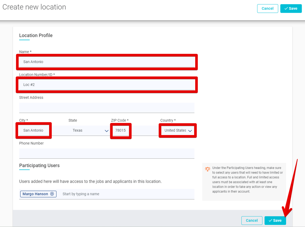 Adding locations