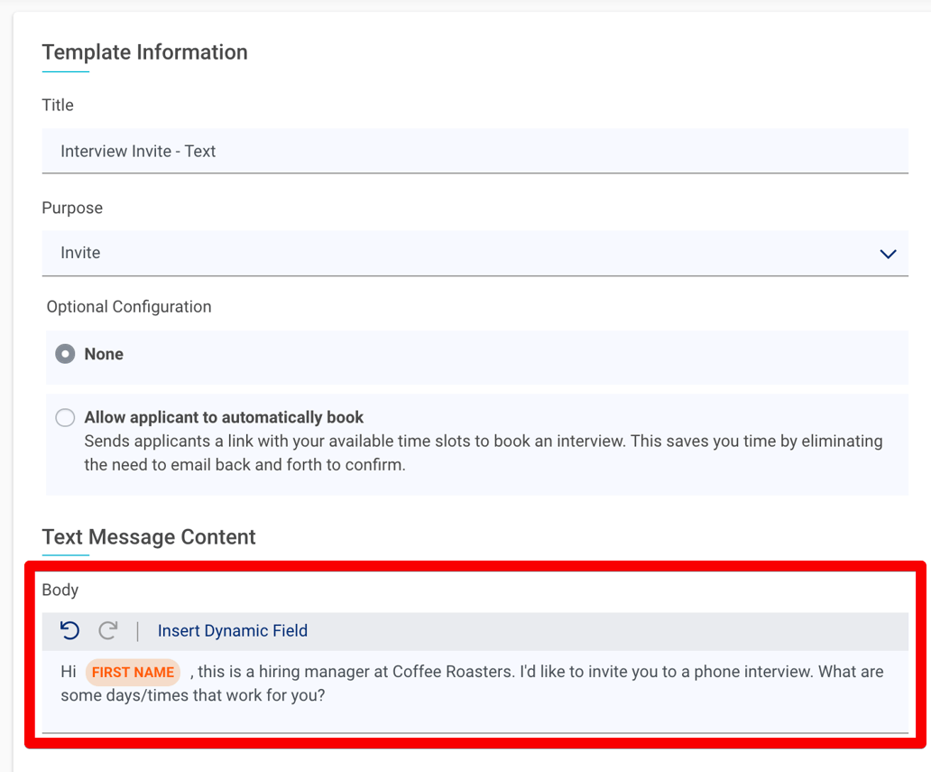 Using text messaging